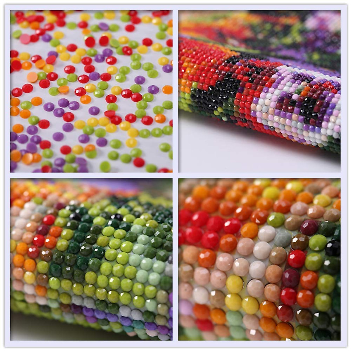 Tangbr DIY 5D Diamond Painting by Number Kits,diamond painting kits for adults beginner for Decoration Angel Police and Flag 11.8x15.7in 1 Pack