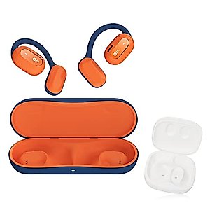 Oladance Open Ear Headphones Bluetooth 5.2 Wireless Earbuds for Android & iPhone, Open Ear Earbuds with Dual 16.5mm Dynamic Drivers, Up to 94 Hours Playtime Waterproof Sport Earbuds -Martian Orange