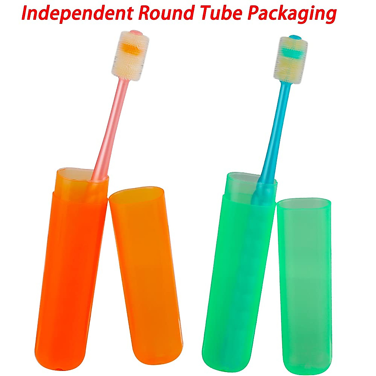 4 Pcs 360-Degree Small Dog and Cat Soft Toothbrush Soft Silicone Deep Pet Teeth Cleaning Kit (Colors May Vary)