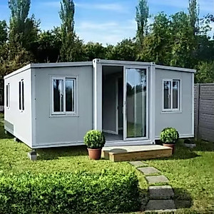 Tiny House prefabricated from China with 2 Bedroom Modular prefab Houses Expandable Container House Villa Folding Container