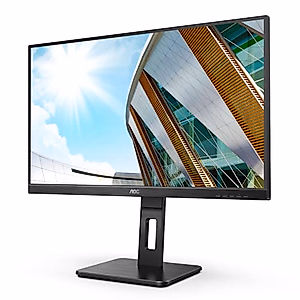 AOC U27P2CA 27" 4K Frameless Monitor, UHD 3840 x 2160, USB-C Docking, Height Adjustable Stand,Black