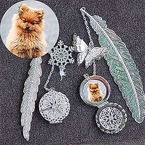 Personalized Photo Bookmark Custom Metal Feather Bookmark Butterfly Book Marks Appreciation Gifts Reading Gifts for Book Lovers Teachers