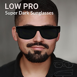 Eay E Cholo Old School Gansta Dark Blackout Lens OG Shades Locs Style Sunglasses, Black, Large