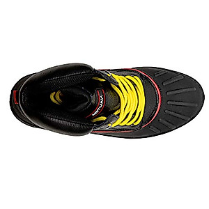 NAUTICA Mens Padden Weather-Resistant Snow, Lace-Up Insulated Duck Boot-Black-12