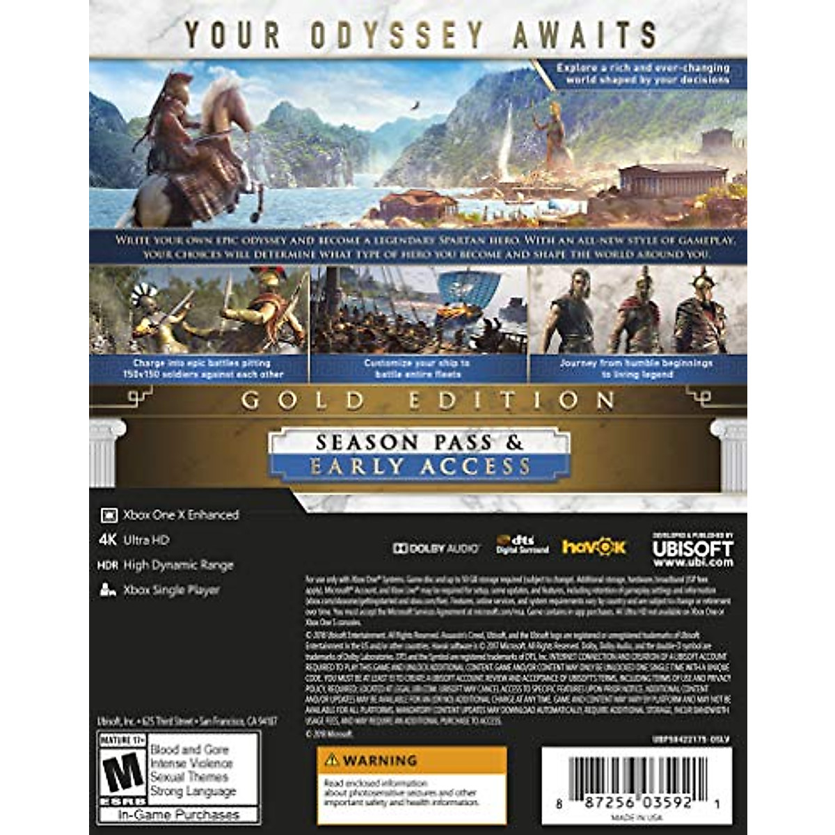 Assassin's Creed Odyssey - Xbox One Gold Steelbook Edition