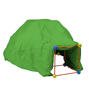 D.I.Y. CLUBHOUSE Fort Building Kit for Kids | 90 Pieces Educational Learning Toy and Creative Fort Toy for 5 Years and up STEM Building Toys DIY Castles Play Tent for Both Indoor and Outdoor