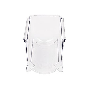 Mind Reader Large Wine Bottle Stackable Kitchen Refrigerator Bin Storage Organizer Rack for Wine Bottles for Fridge, Pantry, Countertops, Cabinets and More, 2 Pack, Clear