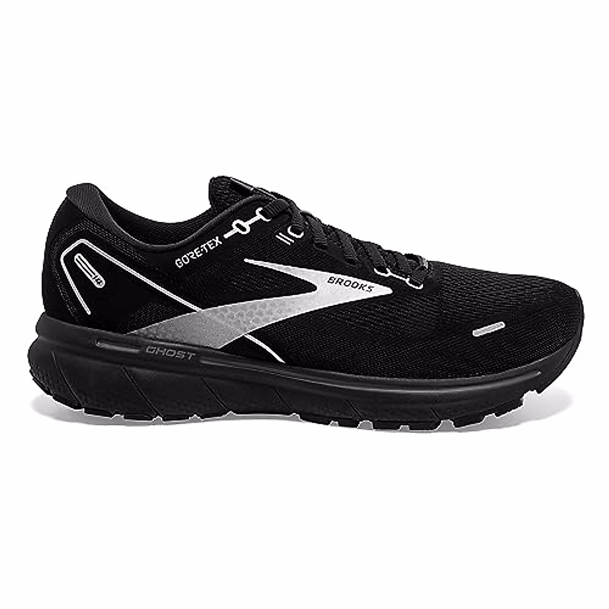 Brooks Men's Ghost 14 GTX Waterproof Neutral Running Shoe - Black/Black/Ebony - 9.5 Medium