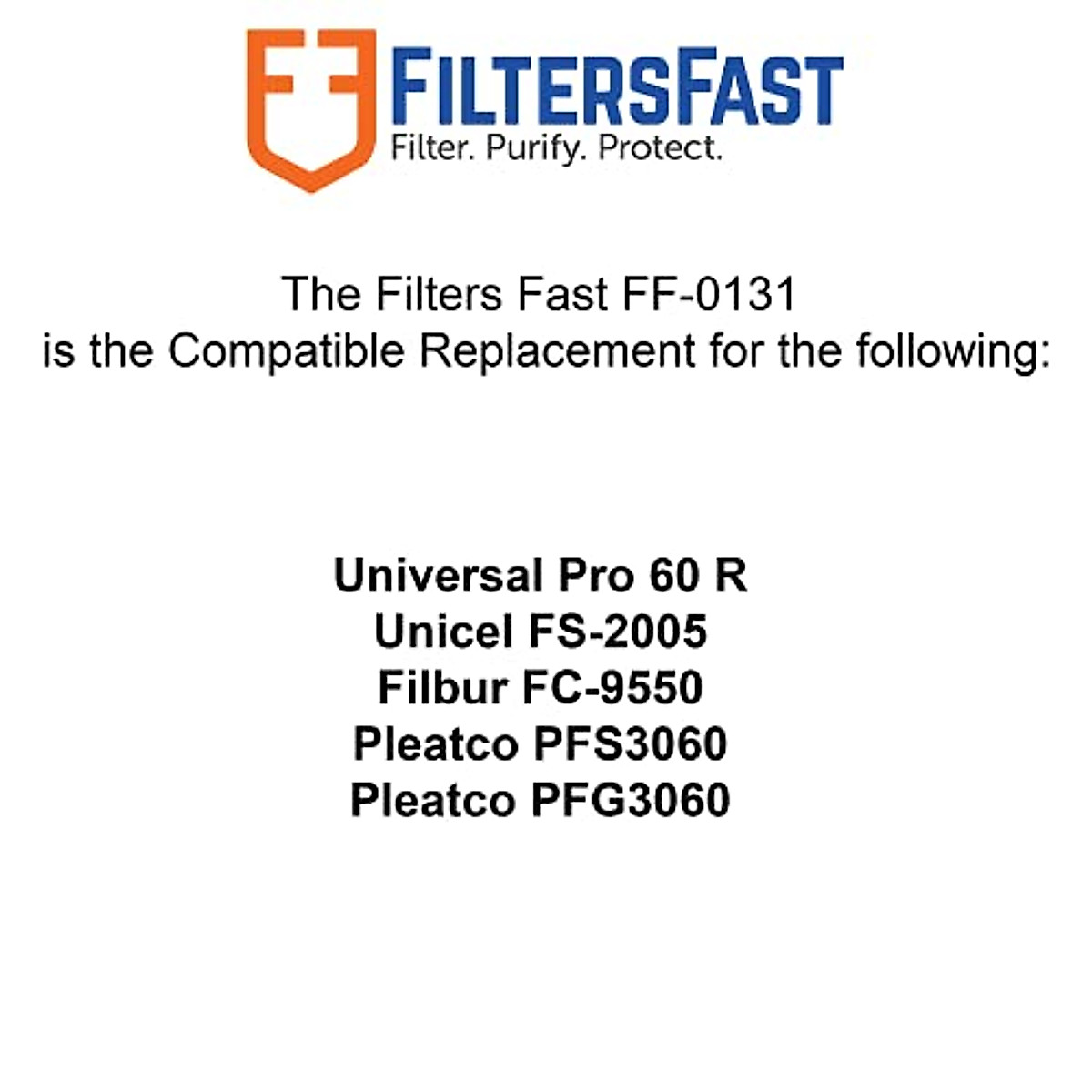 Filters Fast DE Filter Cleaner Full Set Compatible with Compatible Universal Pro 60, Compatible with Filbur FC-9550