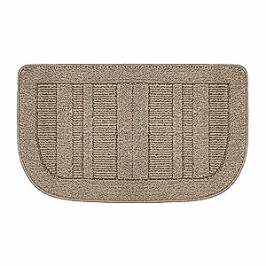 BEQHAUSE 30x18 Inch Kitchen Rug Mats, Durable Anti-Slip Absorbent Dirt-Resistant Kitchen Rug Pet Mat Machine Washable (Beige)