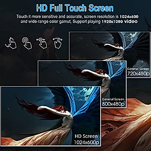 Hieha Car Stereo Compatible with Apple Carplay and Android Auto, 7 Inch Double Din Car Stereo with Bluetooth, Touch Screen Car Radios MP5 Player with A/V Input, Backup Camera, Mirror Link, SWC