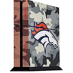 Skinit Decal Gaming Skin Compatible with PS4 Console - Officially Licensed NFL Denver Broncos Camo Design