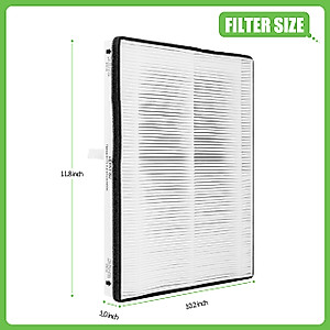 Hichoryer MD1-0022 Replacement Filter, Compatible with Vornado Air Purifier Models AC300, AC350, AC500, AC550, PCO200, PCO300 and PCO500, 2 HEPA Filter MD1-002 + 4 Pre-Filter MD1-0023