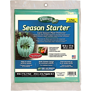 Dalen Gardeneer Season Starter – Early Season Insulated Plant Protector – Cold Weather Frost Guard - Easy Fill Shape for Optimal Planting - 18" x 17" – Made in The USA