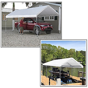 Canopy Fittings 1-3/8" High Peak Carport Connectors Set for Shelter Deck Shed Frame 6, 9, 12, 15 Legs, 6/Pack (3-Way Galvanized)