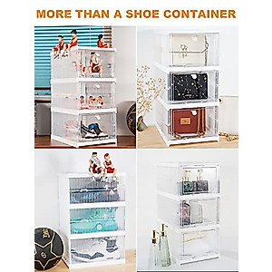 GOJUSO Folding Storage Organizer Box for Hats Baseball Caps Organizer 3-Tier Shoe Rack Hat Rack