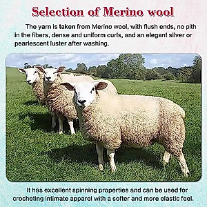 1 PCS 50g 100% Merino Wool Yarn, 6-Ply Warm and Soft Yarn for Hand Knitting and Crocheting, 140 Yards Yarn for Hand DIY Clothes, Scarves, Hats(Pink)