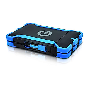 G-Technology 1TB G-DRIVE ev ATC Portable External Hard Drive with tethered USB 3.0 cable - All-Terrain Drive Solution - 0G03614-1