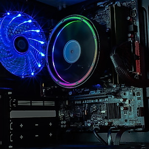 Periphio Warp Gaming PC Computer | AMD Athlon 3000G | Radeon Vega 3 iGPU (2GB) | 500GB SSD (Solid State) | 16GB DDR4 RAM | HD 1080p Gaming | Windows 10 Home Gaming Desktop