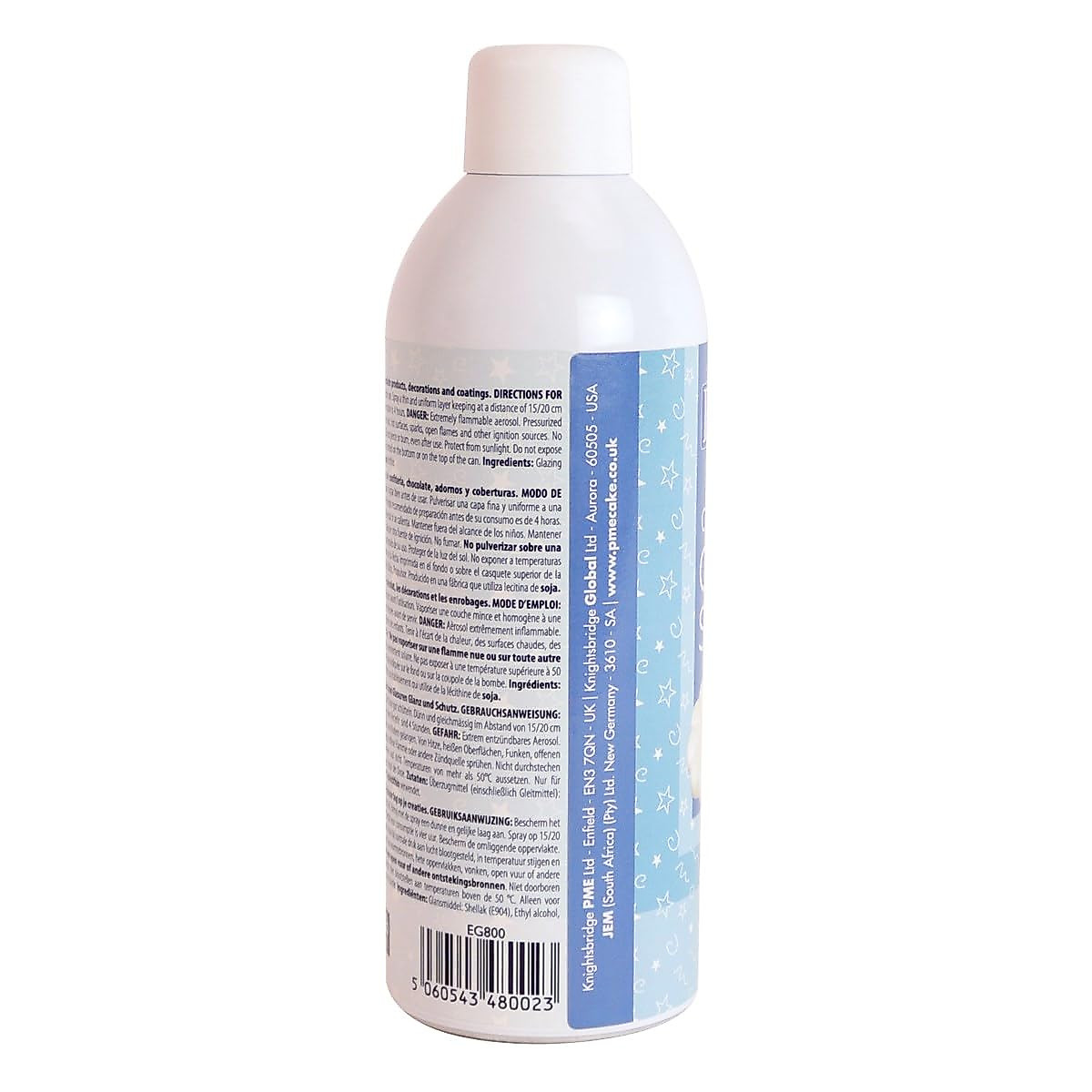 PME Clear Edible Glaze Spray - Tall Can Transparent 13.53 Fl Oz (Pack of 1)