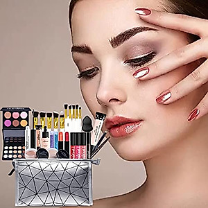 Multipurpose All in One Makeup Kit Full Kit with Eyeshadow Palette Lipstick Blush Powder Foundation Concealer Lip Gloss Mascara makeup kit for women