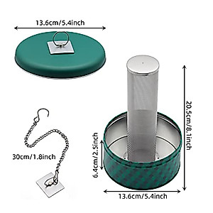 Chameleon Feeding Bowl,Hookable Lizard Feeder with Metal Mesh Column for Prey to Climb and Move,Suitable for Lizard, Iguana, Gecko,Bearded Dragon