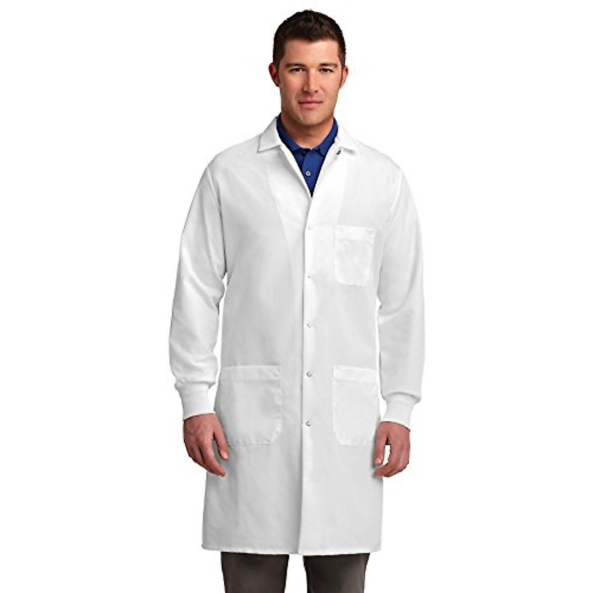 Red Kap unisex adult Specialized Cuffed With 3 Front Pockets Medical Lab Coat, White, Large US