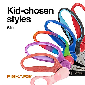 Fiskars Kids Scissors Magic Morph Pointed-tip, 5 Inch, Mermaid