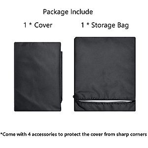 Saking Fire Pit Cover,50 inch Firepit Covers Square Gas Fireplace Fire Pit Table Cover for Propane Fire Pit- 50 X 50 X 25 inch