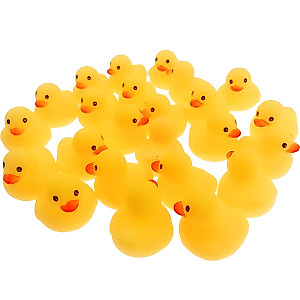 Wankko Mini Yellow Rubber Bath Ducks for Child 24pcs