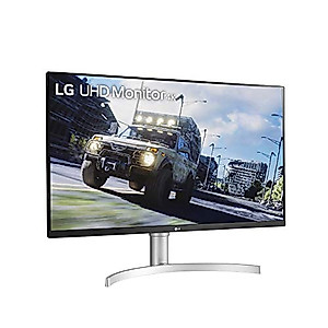 LG 32UN550-W 32-Inch UHD (3840 x 2160) VA Monitor with HDR 10, AMD FreeSync and Itle/Height Adjustable Stand (31.5" Diagonal), Silver (Renewed)