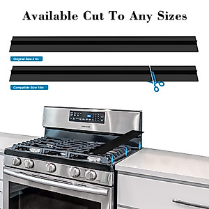 Stove Gap Covers Stove Guard Top Protector (5 Pack) Kitchen Counter Stove Burner Covers, Heat Resistant Oven Gap Filler Seals Gaps Between Stovetop, Counter, Washing Machines, Oven and Washer