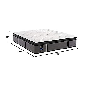Sealy Response Premium 14-Inch Cushion Firm Euro Pillow Top Mattress, California King, Made in USA, 10 Year Warranty