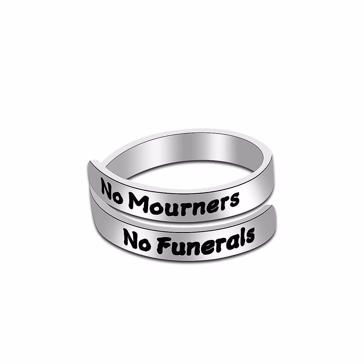 FAADBUK Six Of Crows Inspired Gift No Mourners No Funerals Crooked Kingdom Gift Bookish Gift Book Lover Gift (Ring)