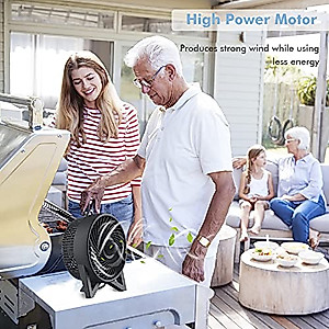 Dr. Prepare Quiet Desk fan, 8 Inch Powerful Table Fan, Small Bedside Fan with 2 Speeds, Portable Personal Cooling Fan for Bedroom Sleeping Tabletop Office Home Kitchen Camping, Black