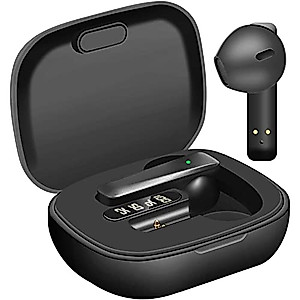 CABLE4U Wireless Earbuds, 40H Playtime Bluetooth Earphones Touch Control for iPhone & Android, IPX7 Waterproof Wireless Bluetooth Earbuds with LED Display Mic Earphone in-Ear for Work Sports Travel