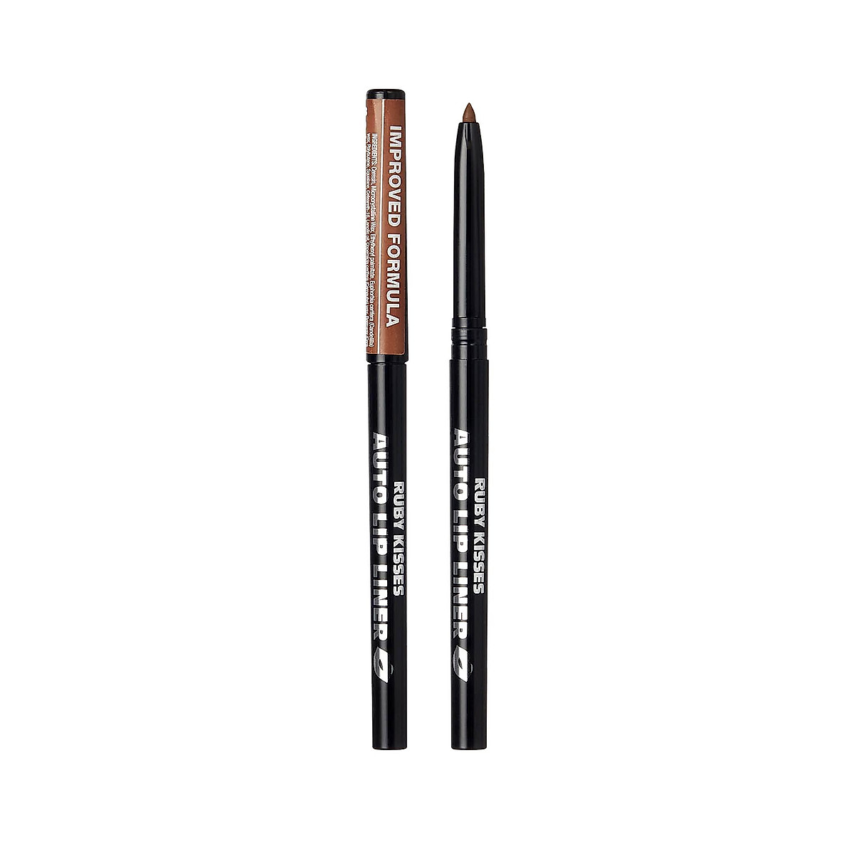Ruby Kisses Auto Lip Liner Pencil, Long Lasting & Non-Fading, Smooth Application, Non-Feathering with Rich Color, No Sharpener Needed, Ideal for Full Lips Look (Espresso) (3 PACK)