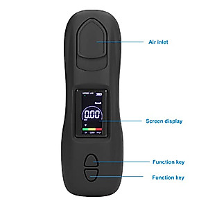 Alcohol Detector, Easy to Use Alcohol Breath Tester Detector Electrochemical Sensors Widely Used DC5V for Family Dinners for Bar Hangover