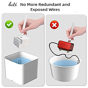 Cat Water Fountain Wireless,luti Pet Water Fountain for Cats Inside with Wireless Pump,Super Quiet Cat Water Fountain for Cats Kitty Dogs Multiple Pets 67oz/2L,Filters Included