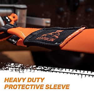 Tow Strap by RoofPax | 3" x 20 ft. Off Road Recovery Rope | 30,180 lb Break Strength Capacity | Heavy Duty Winch Strap with Triple Reinforced End Loops | Essential Recovery Kit for Getting Unstuck