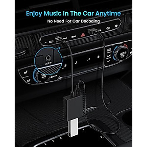 ANDTOBO USB to Aux Audio Adapter, 3.5mm Male to USB Female for Playing Music with USB Drive in Your Car