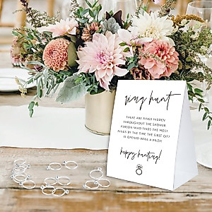 Bridal Shower Ring Game, Ring Hunt Bridal Shower Game 30 fake rings, bridal shower decorations, wedding games, bachelorette party games for guests - RH12