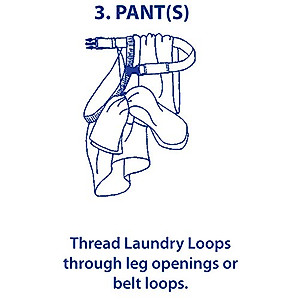 Laundry Loop with Sock Snare, Premium Sky Blue Laundering Strap