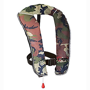 Eyson Inflatable Life Jacket Inflatable Life Vest for Adult Classic Automatic (Green Camouflage)