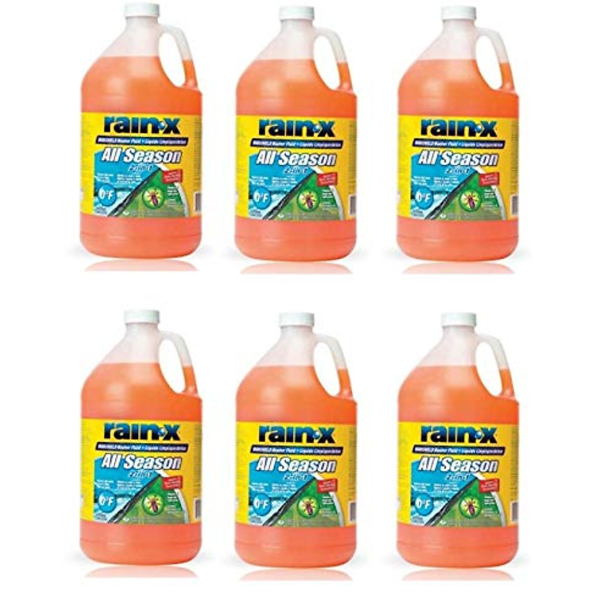 Rain-X 5061320 Windshield Washer Fluid 1 Gallon - 6 PACK