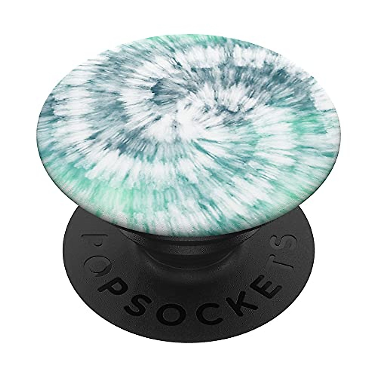 Cool Tie Dye Abstract Swirl Pattern - Mint Green & White PopSockets Swappable PopGrip