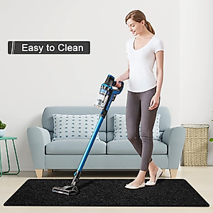 Office Chair Mat for Hardwood Floor, Aporana 36" × 47" Gaming Rolling Floor Mat, Under Desk Low-Pile Rug, Large Anti-Slip Multi-Purpose Hard Black