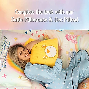 Franco Care Bears Classic Retro Rainbow Bedding 5 Piece Super Soft Comforter and Sheet Set with Sham, Twin, (100% Official Licensed Product) Collectibles