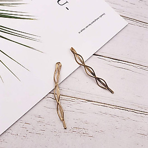 Messen Hair Pins Set Geometric Hair Clips Metal Hairpin Minimalist Hair Styling Jewelry Hair Clamps Accessories Barrettes Gold Bobby Pin for Girl Women (8 Pieces,Style 7)