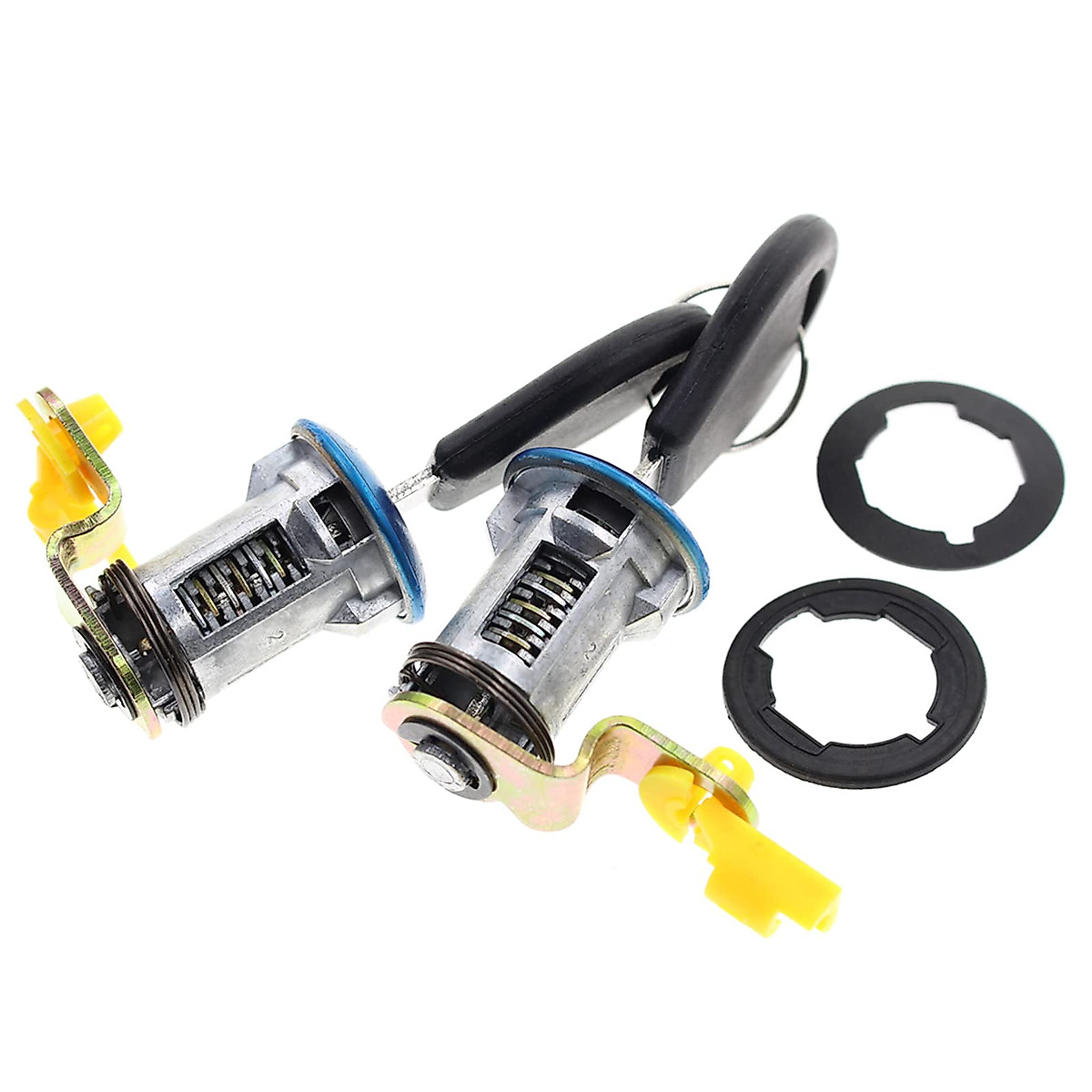 AUTOKAY 2Pcs Left & Right Door Lock Set W/Key Fit for Nissan Pickup Hardbody D21 Navara King Cab Pickup 1986-1998 Models Replace# 80600-01G25 80601-01G25